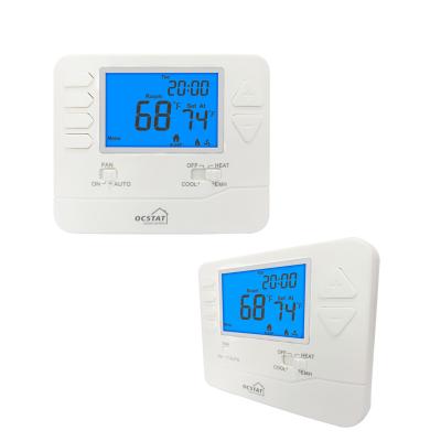 China Weekly Programmable ABS 24V Heat Pump Thermostat for sale