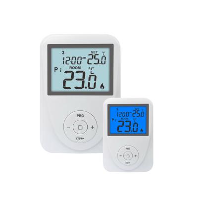 China Riseem ABS Household 230V Wired 7 Day Programmable Thermostat for sale