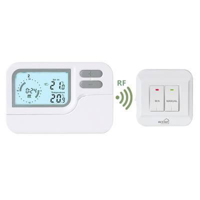 China Fireproof ABS Wireless Programmable Room Thermostat For Gas Boiler for sale