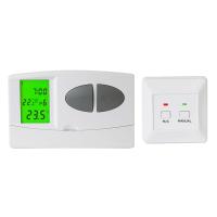 China 230V Blue Backlight RF Thermostat for Water Heater - 6A Load Capacity, 100m Wireless Range for sale