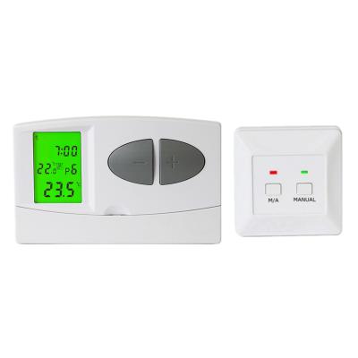 China 230V Blue Backlight RF Thermostat for Water Heater - 6A Load Capacity, 100m Wireless Range for sale
