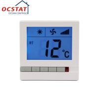 China 230V Non Programmable ABS PC Fan Coil Unit Thermostat for sale