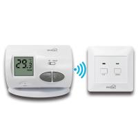 China Riseem 868MHz RF Electric Room Thermostat for Underfloor Heating - 230VAC 8A Contact Rating, 0.5℃ Precision for sale
