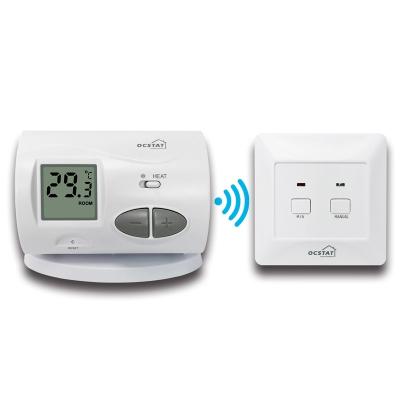 China Riseem 868MHz RF Electric Room Thermostat for Underfloor Heating - 230VAC 8A Contact Rating, 0.5℃ Precision for sale