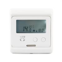 China White Backlight Electronic Room Thermostat 0.5°C Accuracy For Water Heating for sale
