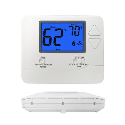 China OEM 1 Heat 1COOL 24VAC Battery Wireless Thermostat For Home for sale