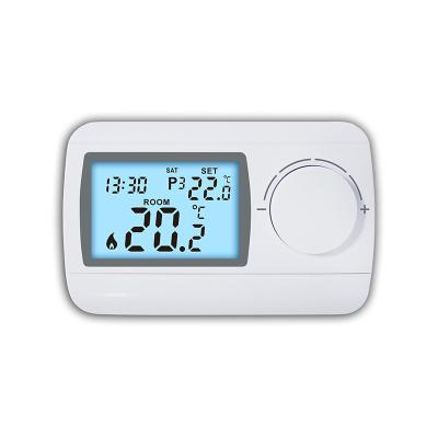 China Wall Mounted ABS Plastic 7 Day Programmable Thermostat With Digital Display for sale