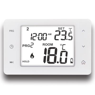 China ST2701 Programmable Fireproof ABS Wired Heating Thermostat - 7-Day Programmable, 120x80x25mm Dimensions, 5-35°C Range for sale