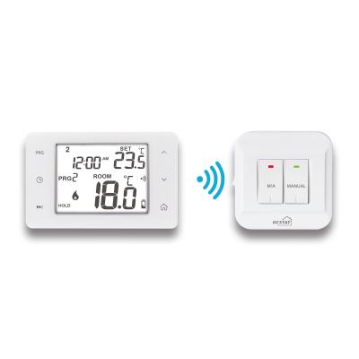 China 7 Days Programmable Omron Relay Touch Screen Thermostat for sale