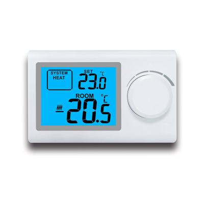 China ST2401 Digital Non-Programmable Boiler Room Thermostat with 0°C-40°C Range and 230VAC Contact Rating for sale