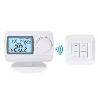 China E7RF-H 220V White ABS 7-Day Programmable Wireless Room Thermostat with 100m Range for Heating Systems for sale