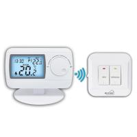 China Riseem 230V ABS Wireless Gas Boiler Room Thermostat NTC Sensor For Floor Heating for sale