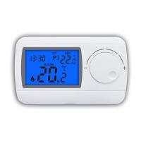 China Riseem 230V Dial Button Digital LCD Electronic Thermostat Heating Room 7 Day Programmable for sale