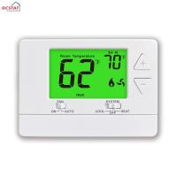 China Riseem 24V White ABS PC Air Conditioner Battery Non-programmable Best Home Thermostats For Room HVAC System for sale
