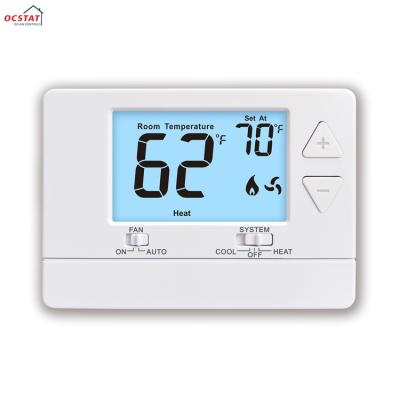 China Riseem White ABS Digital Non Programmable Thermostats for Heating Room 24V for sale
