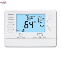 China Riseem 24V LCD Digital 1 Heat 1 Cool Wired Room Home Thermostat for Air Conditioner OEM for sale