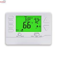 China Riseem 2 Heat 2 Cool 24V Programmable Electronic Room Thermostat Temperature Control for sale