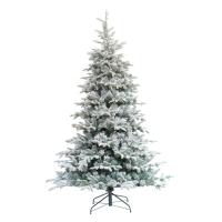 China Artificial Xmas Decorations Full Fir Hinged Christmas Tree With Brown Trunk for sale