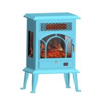 China Master Flame Electric Fireplace Indoor Freestanding Mantel Heater 1500W for sale
