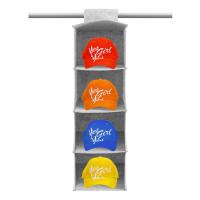 China 4 Shelf Felt Foldable Hanging Closet Organizer For Hat Storage for sale