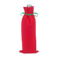 China Popular Felt Christmas Single Bottle Carrier Bag Wine Cover Decoration for sale