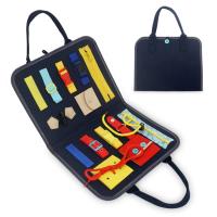 China Felt Busy Board Montessori Toys for Toddler, Montessori Educational Busy playboard with latches for sale