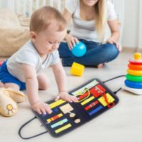 China Felt Busy Board Montessori Toys for Toddler, Montessori Educational Busy playboard with latches for sale