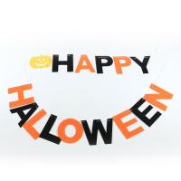 China Home Decoration Felt Flag Banner Happy Halloween Party for sale