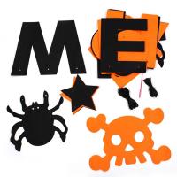 China Home Decoration Felt Flag Banner Happy Halloween Party for sale