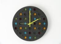 China Felt Round Laser Logo Large Wall Clocks Home Decoration Products 12mm Sheet for sale