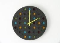 China Felt Round Laser Logo Large Wall Clocks Home Decoration Products 12mm Sheet for sale