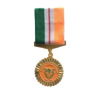 China Custom Commemorative Souvenir Medals Woven Polyester Nylon Medal Ribbon for sale