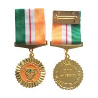 China Custom Commemorative Souvenir Medals Woven Polyester Nylon Medal Ribbon for sale