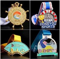 China Track Field Metal Commemorative Medals Marathon Gold Silver Bronze Event Medals for sale