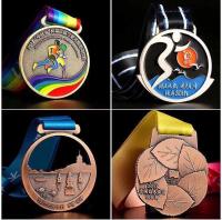 China Track Field Metal Commemorative Medals Marathon Gold Silver Bronze Event Medals for sale