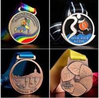 China Track Field Metal Commemorative Medals Marathon Gold Silver Bronze Event Medals for sale