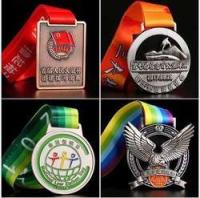 China Track Field Metal Commemorative Medals Marathon Gold Silver Bronze Event Medals for sale