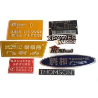 China Custom Embossed Aluminum Alloy Nameplate Logo Metal Tag Nameplate For Bag And Cloth for sale