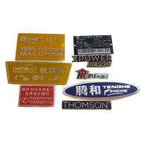 China Custom Embossed Aluminum Alloy Nameplate Logo Metal Tag Nameplate For Bag And Cloth for sale