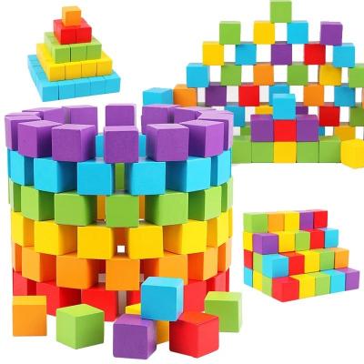 China Hot-selling Well-designed Cube Board Game Wooden Block Wood Crafts Block For Children for sale
