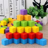 China Hot-selling Well-designed Cube Board Game Wooden Block Wood Crafts Block For Children for sale