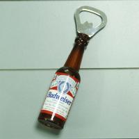 China Multifunction Bottle Shape Beer Opener Custom Logo Wall Mount Beer Fridge Magnet Opener for sale