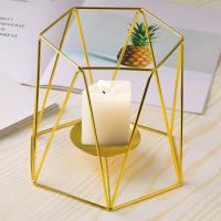 China Hot Sale Metal Candle Stand  Sturdy Material Wholesale Candlestick Tabl Lamp Nordic Candle Holder for sale