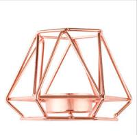 China Hot Sale Metal Candle Stand  Sturdy Material Wholesale Candlestick Tabl Lamp Nordic Candle Holder for sale