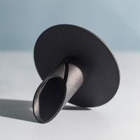 China High Quality Material Black Candle Holder Decoration Metal Candle Holder for sale