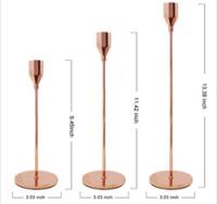 China Metal Black Simple Modern Taper Candlestick Holders Wedding Bar Party Decor Candle Holders for sale