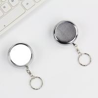 China Portable Custom Round Ashtray Keychain Creative Stainless Steel for sale