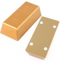 China Fine Paper Weight Game Fancy Party Table Decor Plastic Gold Bullion Bar For Kids Toy Gift for sale