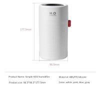 China 750ml Wireless USB Air Humidifier 2000mAh Battery Rechargeable Cool Mist Humidifier for sale