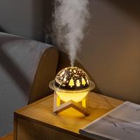 China 250ML Ultrasonic Humidifier Saturn Projector LED Lamp With Star Sky Ocean World Christmas Colorful USB for sale